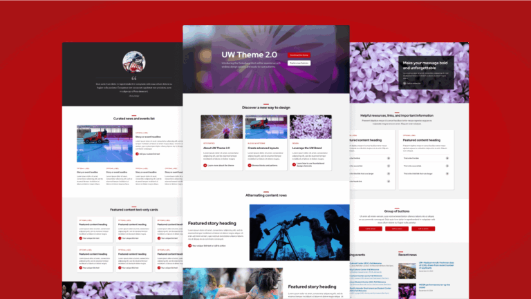 UW Theme 2.0 – UW-Madison's official block-based WordPress theme – UW ...